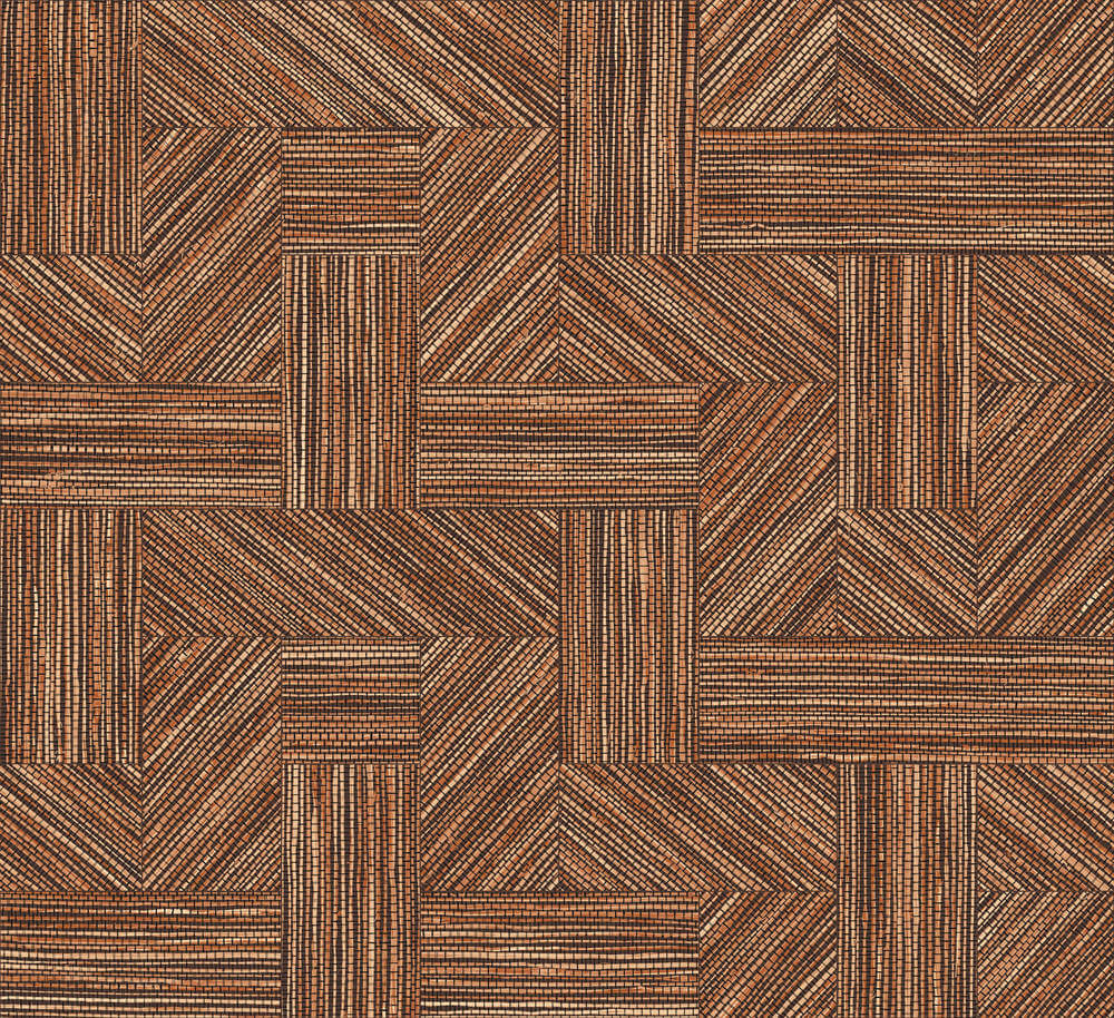 Behang Arte Essentials Tangram Intarsio Burnt Sienna 24042 - BehangSite.com