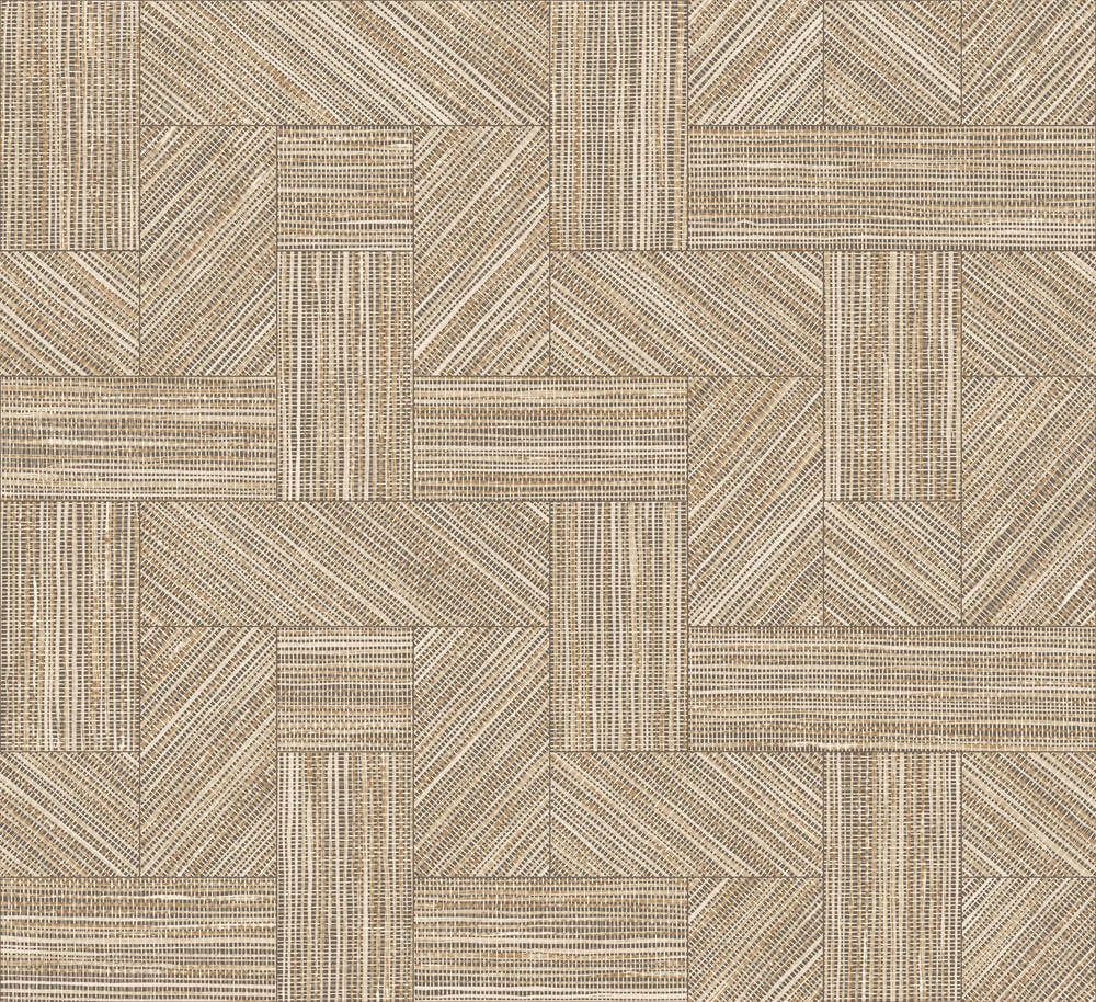 Behang Arte Essentials Tangram Intarsio Straw 24046 - BehangSite.com