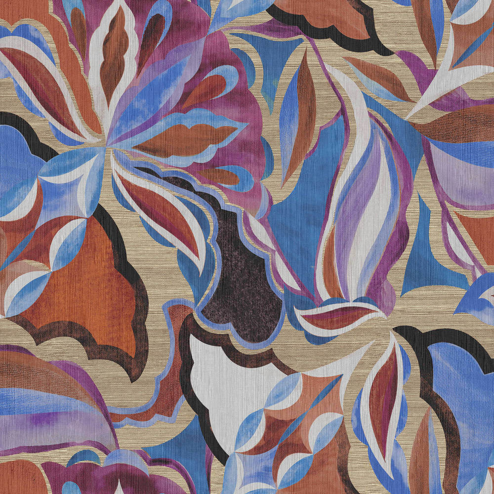 Behang Arte Essentials Tangram Myriad Indigo Myth 24102 - BehangSite.com