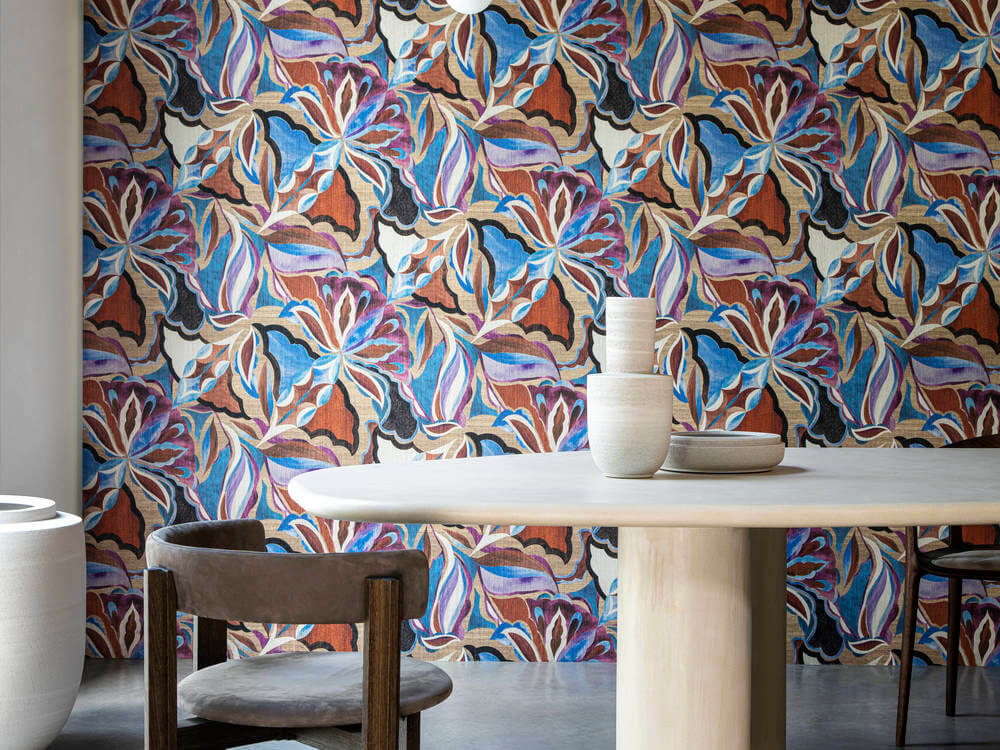 Behang Arte Essentials Tangram Myriad Indigo Myth 24102 - BehangSite.com