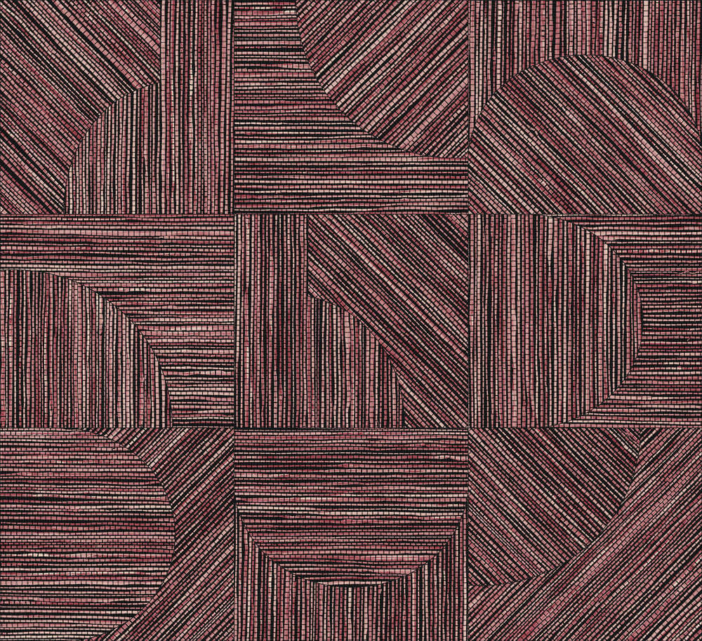 Behang Arte Essentials Tangram Splice Rhubarb 24080 - BehangSite.com