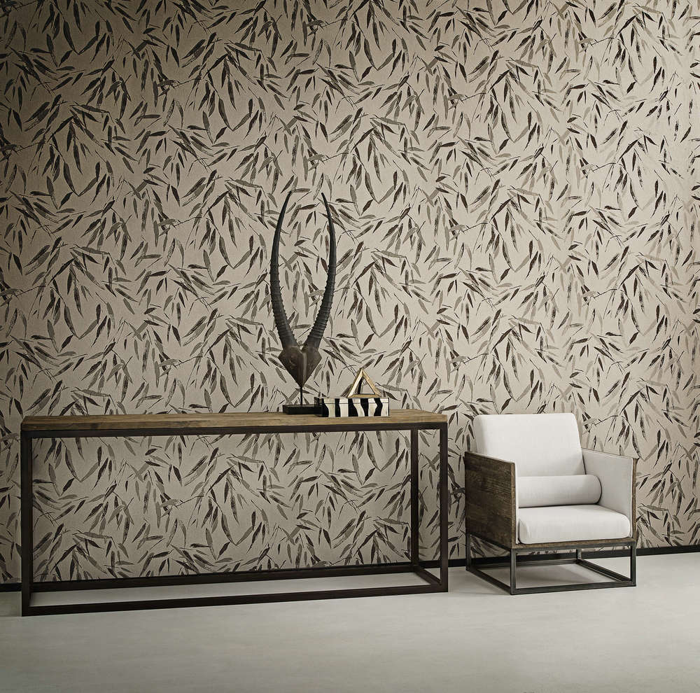 Behang Arte Flamant Les Mémoires 80022 Bambou - BehangSite.com