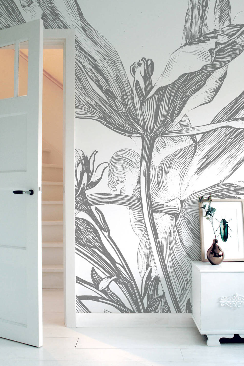 Behang Dutch Wallcoverings KEK Engraved Flowers III WP.329 - BehangSite.com