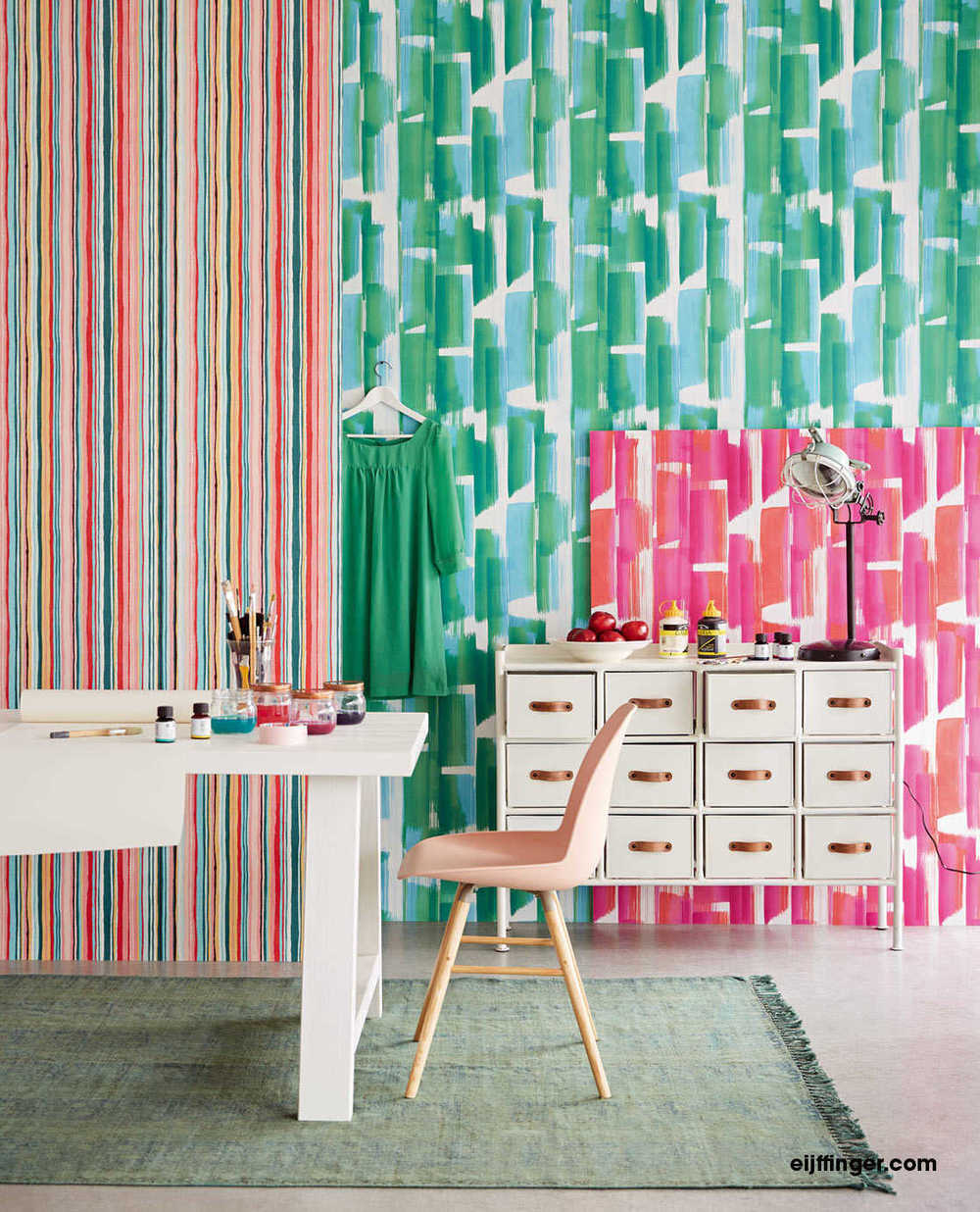 Behang Eijffinger Stripes + 377003 - BehangSite.com
