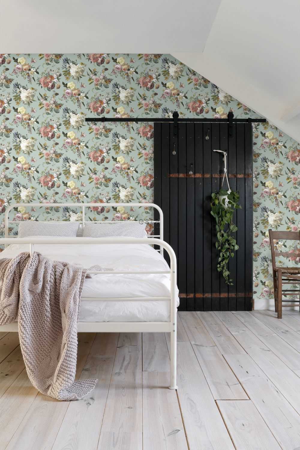 Behang Esta Home Vintage Flowers 139366 - BehangSite.com