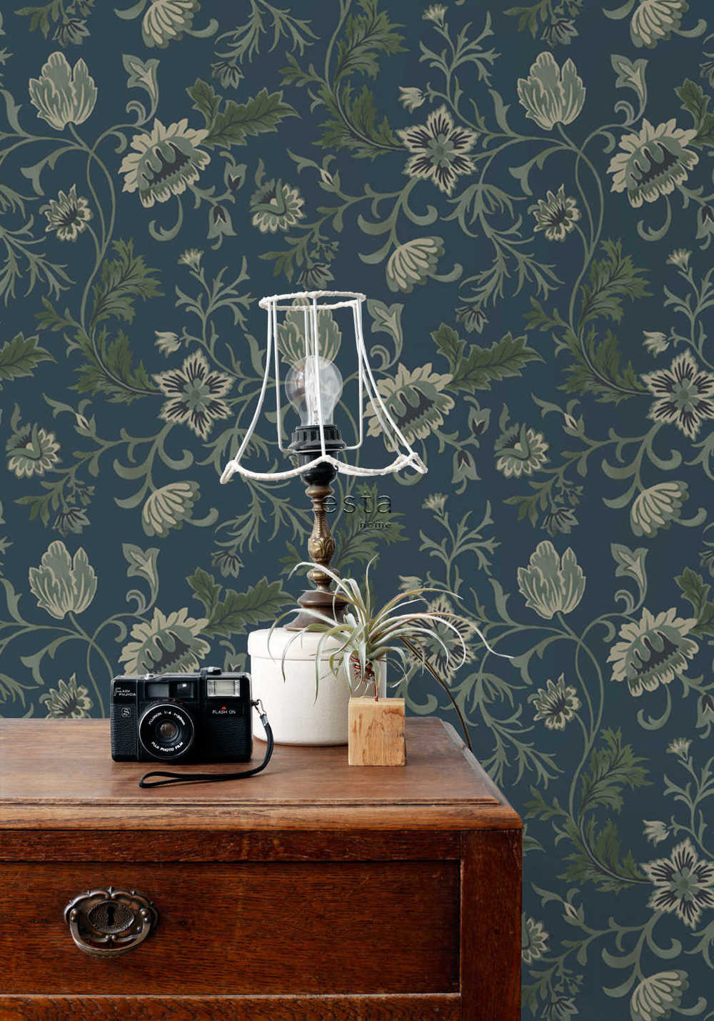 Behang Esta Home Vintage Flowers 139416 - BehangSite.com