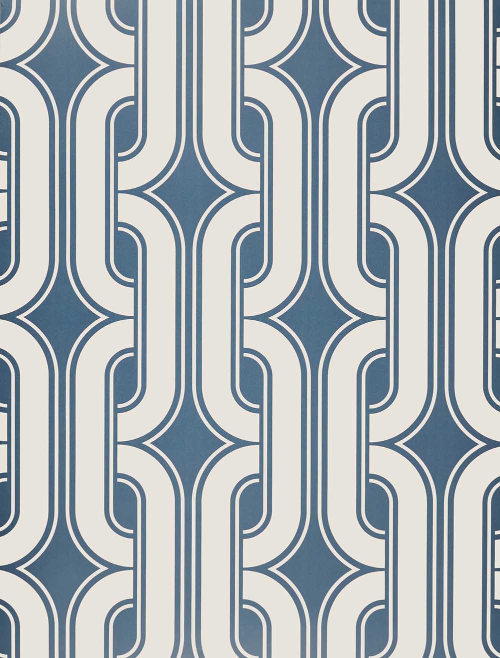 Behang Little Greene 20th Century Papers Lavaliers 1975 Low Wave ...