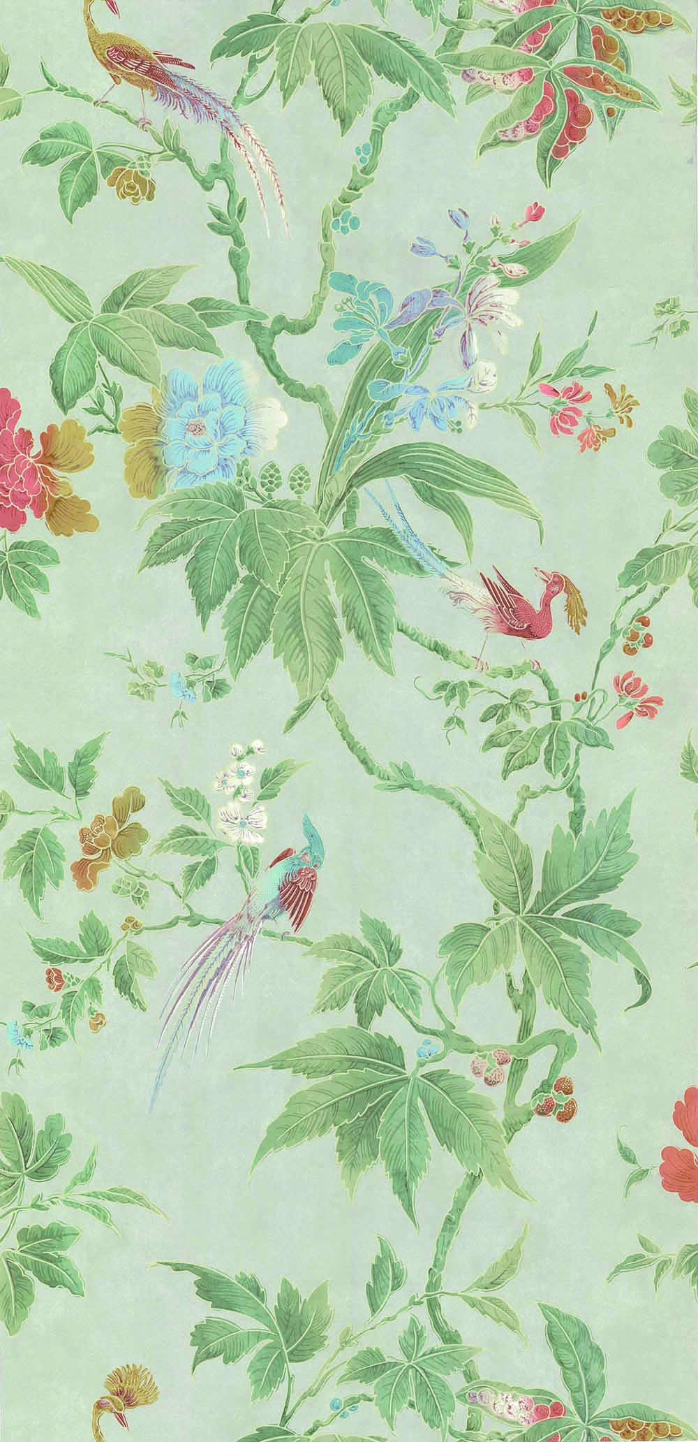 Behang Little Greene Archive Trails Paradise 1940 Dusk - BehangSite.com
