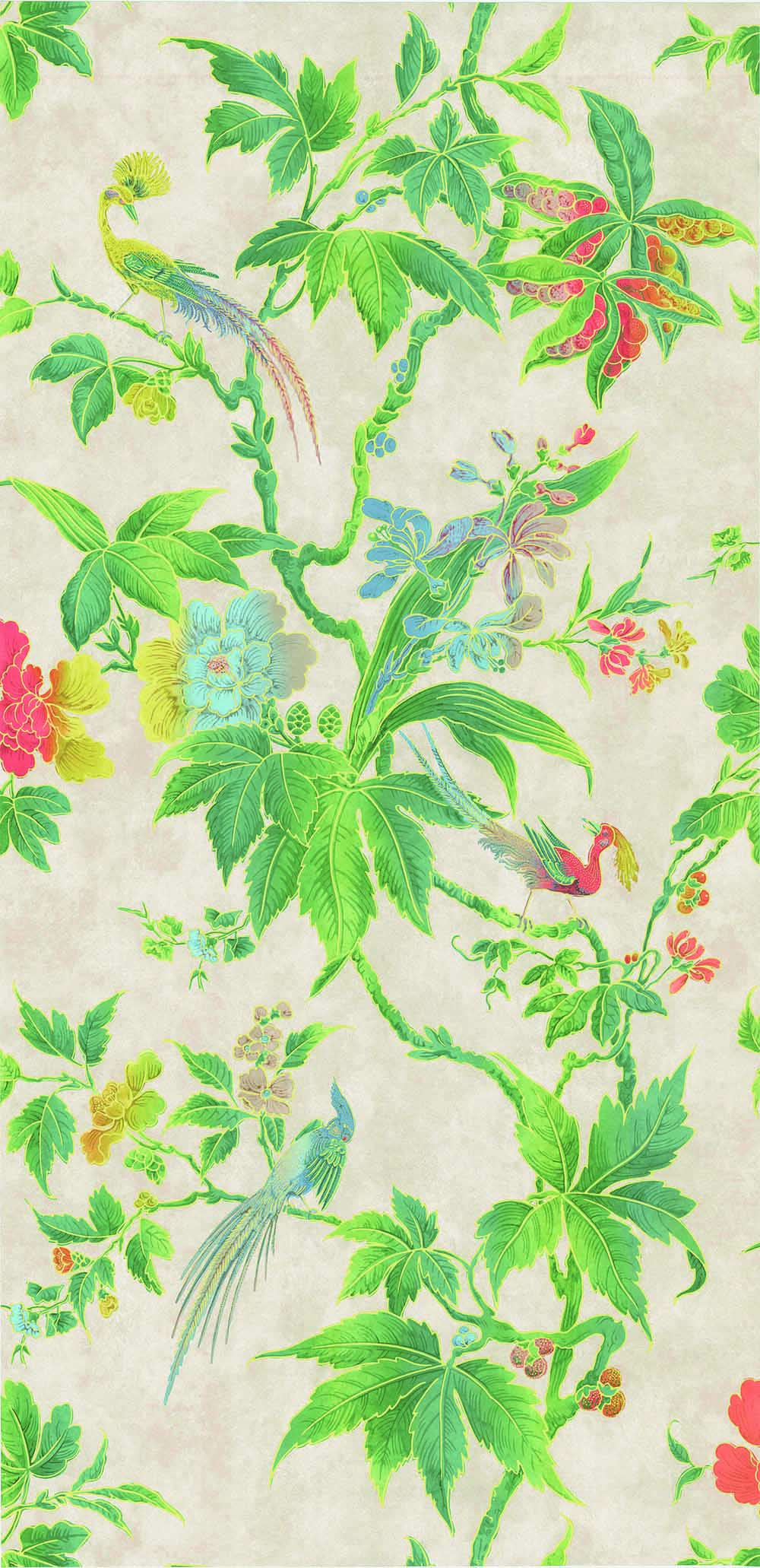 Behang Little Greene Archive Trails Paradise 1940 Feather - BehangSite.com