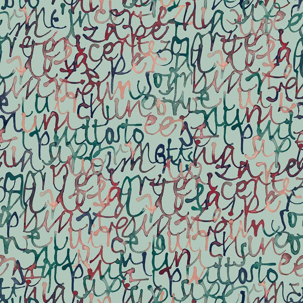 Hookedonwalls Silhouette Script 34861 Behang - BehangSite.com