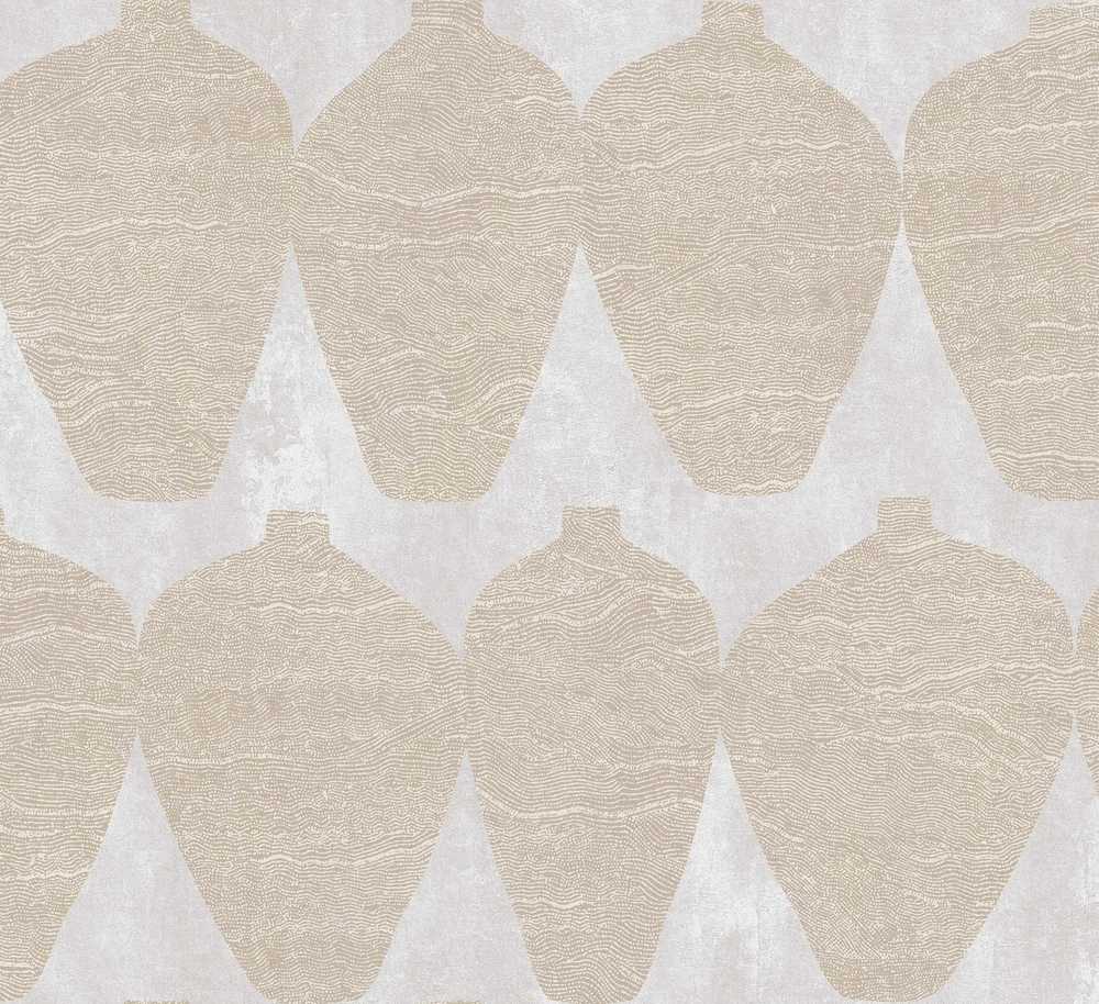 Masureel Terra Hemia Oyster TER201 Behang - BehangSite.com